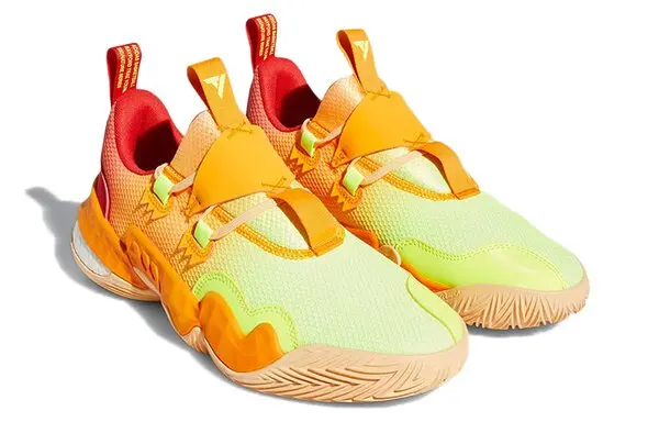 Adidas Trae Young 1 Citrus Fade Sneakers - Orangeyellow
