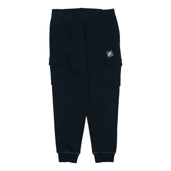 Nike Casual Lacing Fleece Lined Sports Pants Black