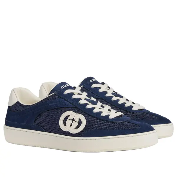Gucci G75 Suede Sneakers - Blue