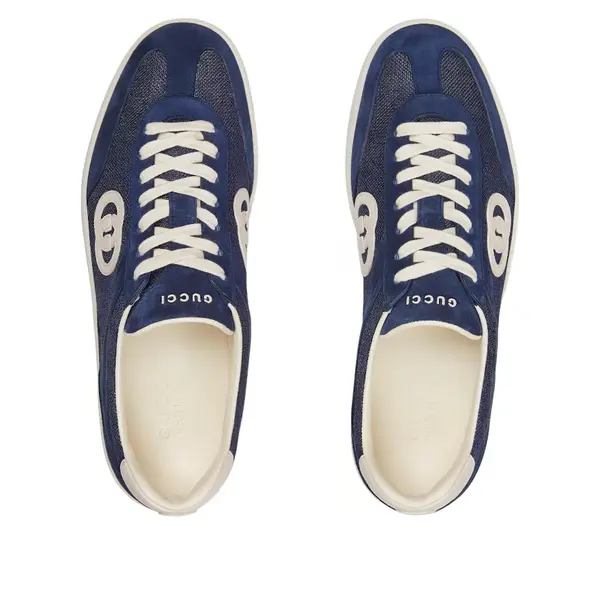 Gucci G75 Suede Sneakers - Blue