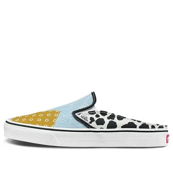 VANS Classic Slip-on Mule "pattern Mix Multi - Blue/yellow/white