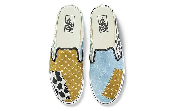VANS Classic Slip-on Mule "pattern Mix Multi - Blue/yellow/white