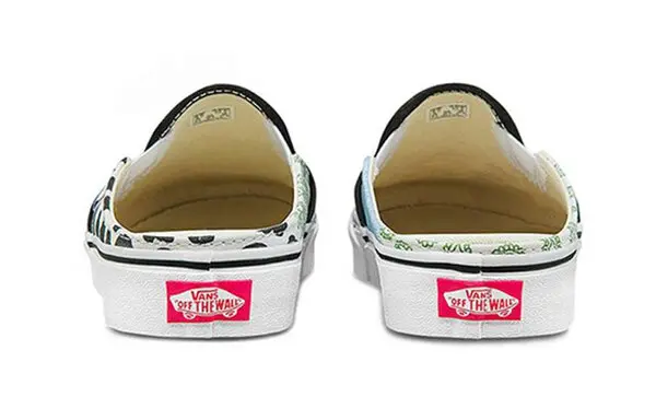 VANS Classic Slip-on Mule "pattern Mix Multi - Blue/yellow/white