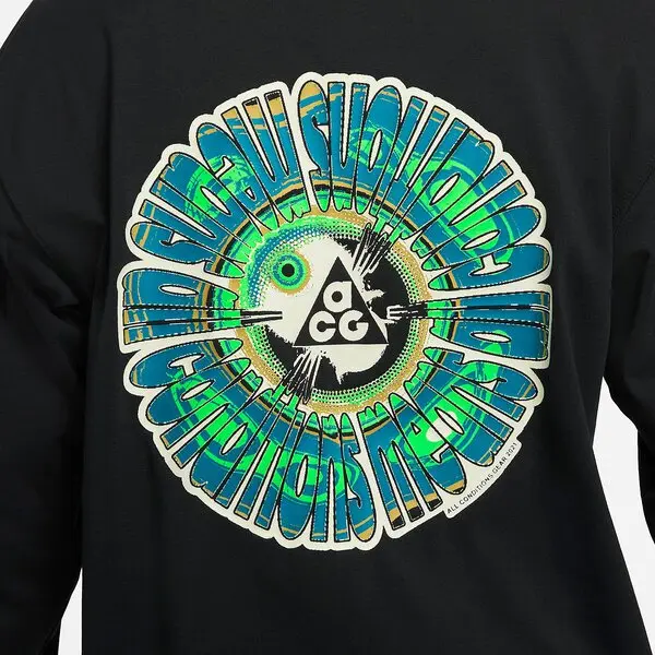 Nike X Circle Long Sleeve Tee 'black