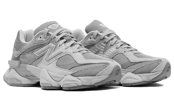 NEW BALANCE 9060 Athletic Sneakers - Shadow Grey/concrete-silver Metallic