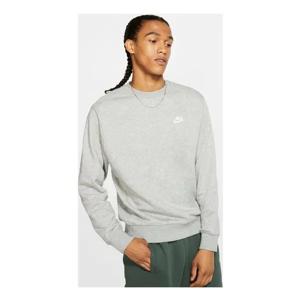 Nike Club French Terry Crew - Grey
