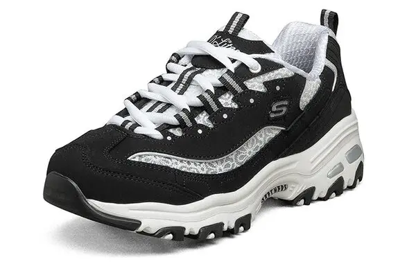 Sketchers D'lites 1.0 Fashion Sneakers - Black/white