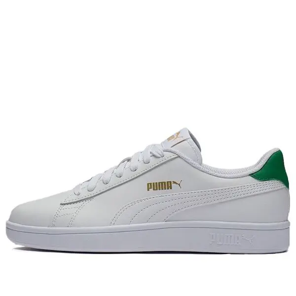 PUMA Smash V2 Low Top Sneakers - White/green