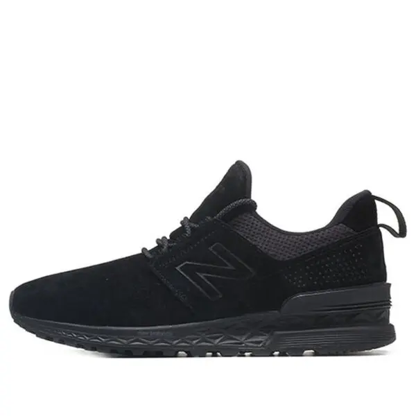 NEW BALANCE 574s Suede Sneakers - Black