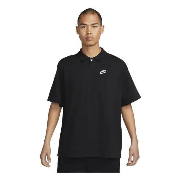 Nike Club Lapel T-shirt - Black