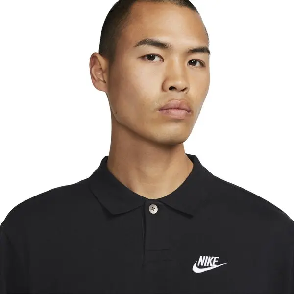 Nike Club Lapel T-shirt - Black