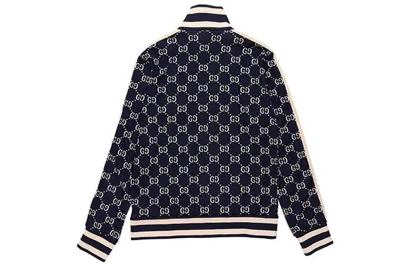 Gucci Classic Gg Cotton Jacquard Zipper Jacket