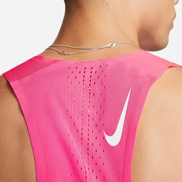 Nike Dri-fit Adv Aeroswift Racing Running Singlet - Pink