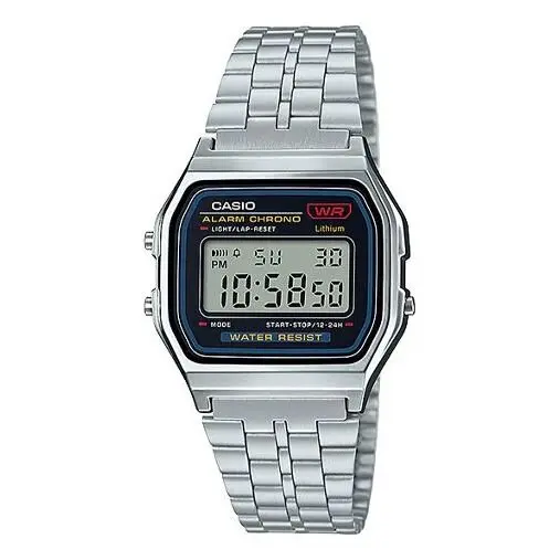 Casio Digital Retro Watch - Silver