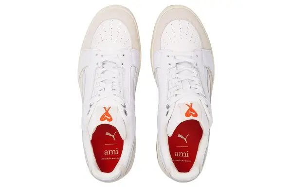 PUMA X Ami Slipstream Low Top Sneakers - White/gray/red