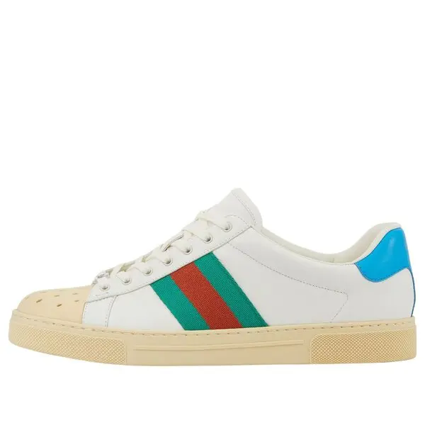 Gucci Ace Leather Sneakers - White