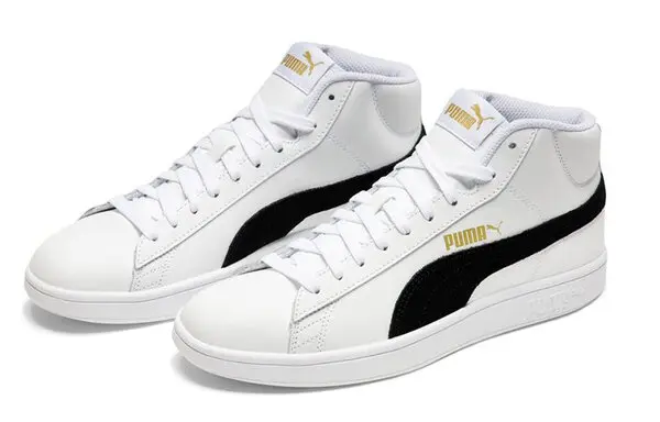 PUMA Smash V2 Mid Top Sneakers - White