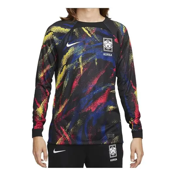 Nike Korea Dri-fit Stadium Away Long Sleeve Jersey - Black