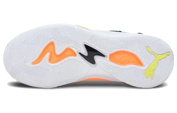 PUMA Trc Blaze Court Basketball Sneakers - White/black/orange