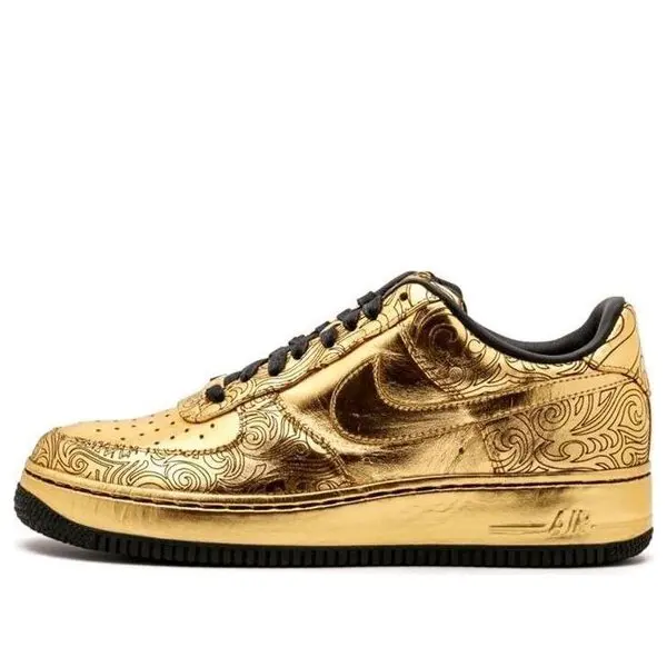 Nike Force 1 Low Supreme I/o 'closing Ceremony - Goldyellowgold/goldyellowgold/black
