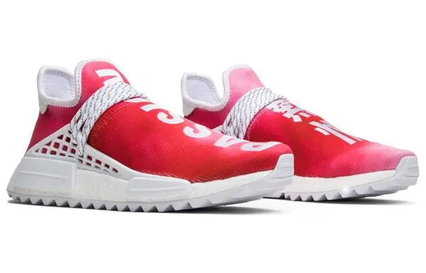 Adidas X Pharrell Nmd Hu Trail "passion" Asia Exclusive Sneakers - Red