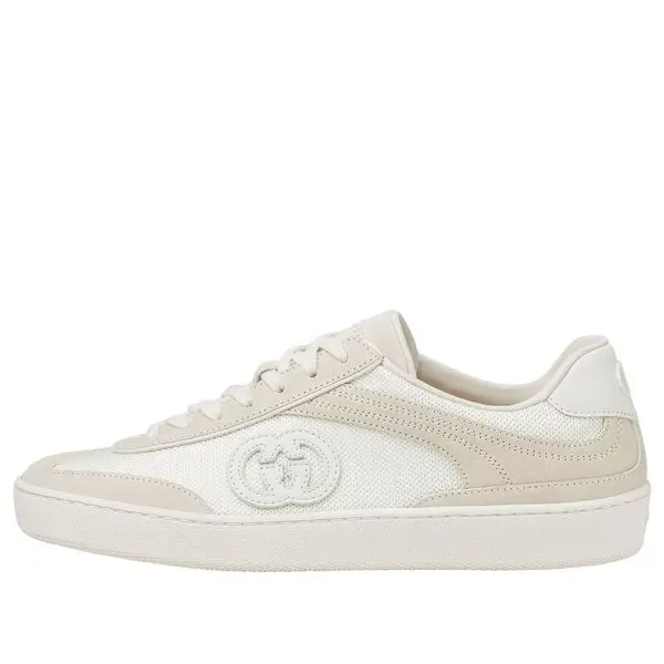 Gucci G75 Suede Sneakers - White
