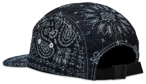 Supreme Bandana Jacquard Denim Camp Cap - Indigo