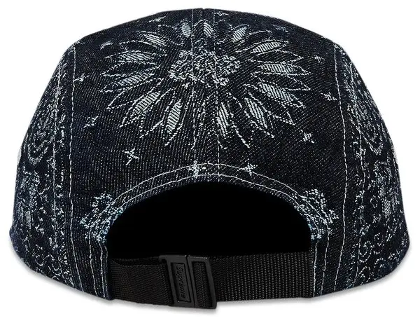 Supreme Bandana Jacquard Denim Camp Cap - Indigo