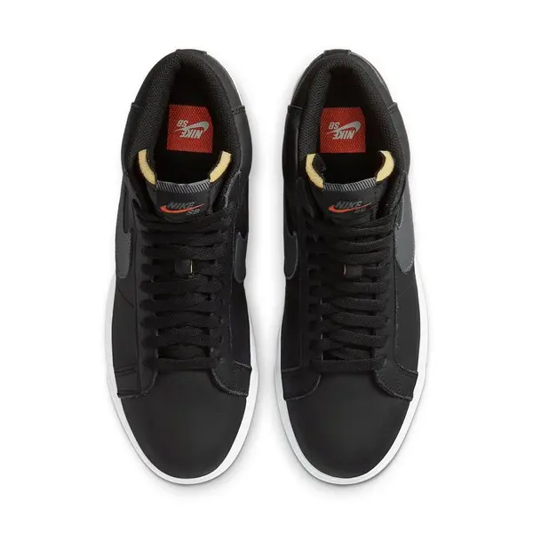 Nike Zoom Blazer Mid Iso Sb Orange Label Sneakers - Black/gray
