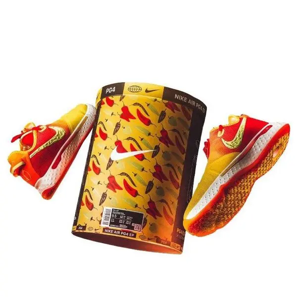 Nike Pg 4 Ep Mid-top Sneakers - Yellowred