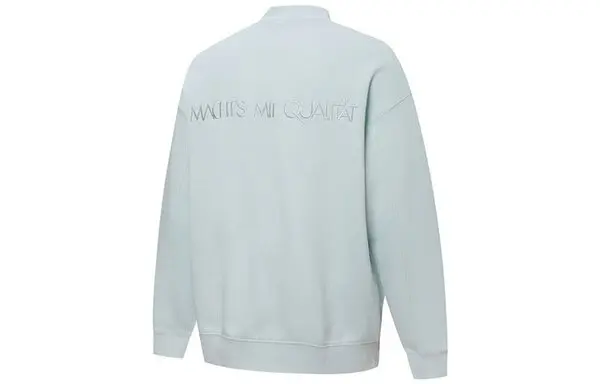PUMA Mmq Crew Alphabet Embroidered Knit Sports Pullover