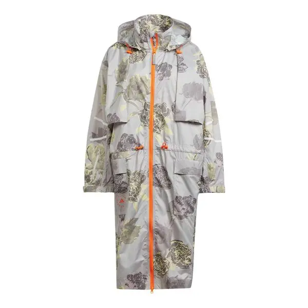 Adidas Stella Mccartney Sportswear Long Parka - Grey/orange