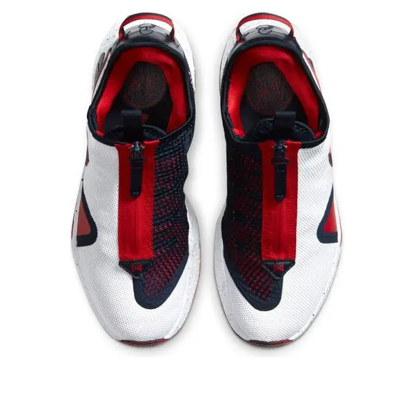 Nike Pg "usa" Basketball Sneakers - White/blue/red