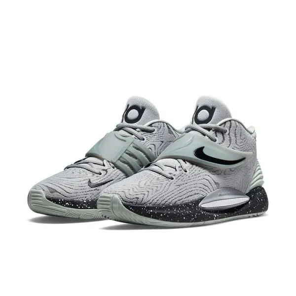 Nike Kd 14 Tb Mid Top Sneakers - Silver/gray