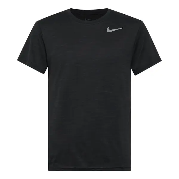 Nike Dri-fit Short Sleeve Running T-shirt - Black