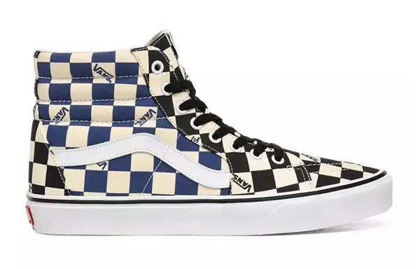 VANS Big Check Sk8-hi Sneakers - Black/blue