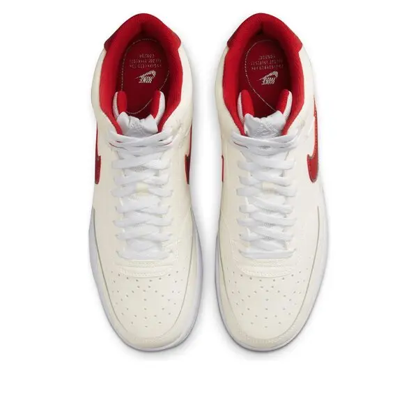 Nike Court Vision Mid-top Sneakers - White/red
