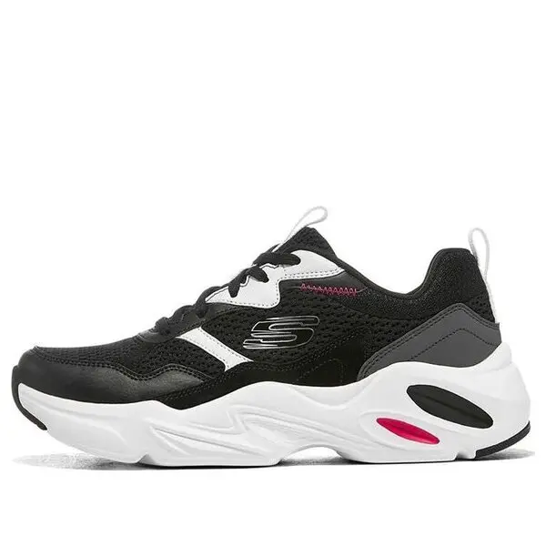 Sketchers Stamina Airy Leisure Sport Sneakers - Black/white