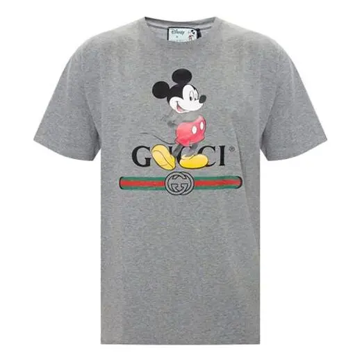 Gucci X Disney Crossover Short Sleeve T-shirt - Grey