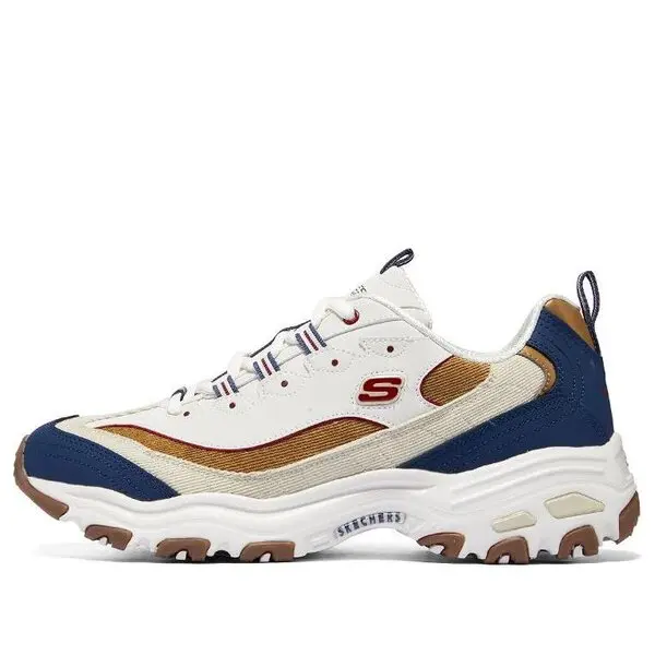Sketchers D'lites Varsity Spirit Lace-up Sneakers - White/blue/tan