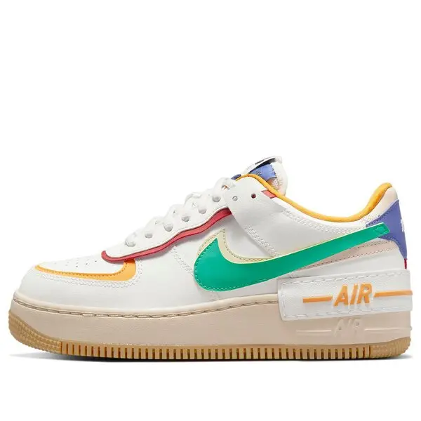 Nike Force 1 Shadow Sneakers - White/red/green