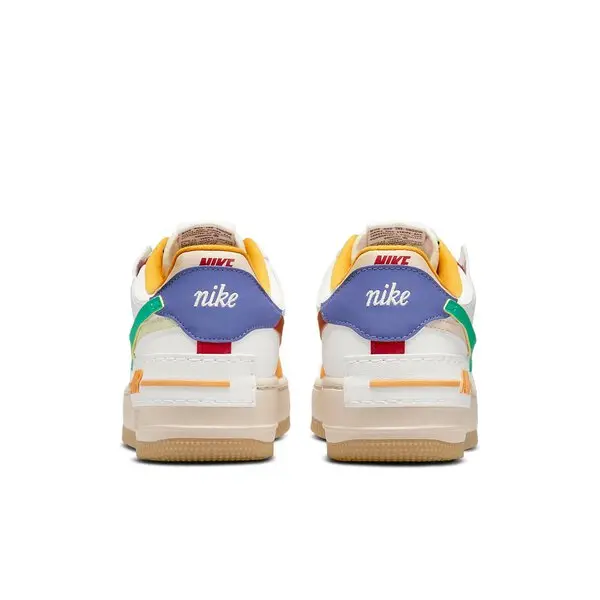 Nike Force 1 Shadow Sneakers - White/red/green