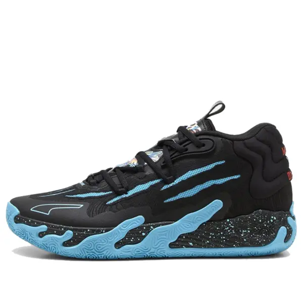 PUMA Mb.03 High Top Sneakers - Black/blue