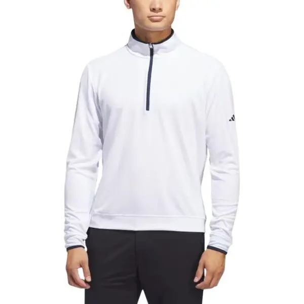 Adidas Lightweight Half-zip Top - White