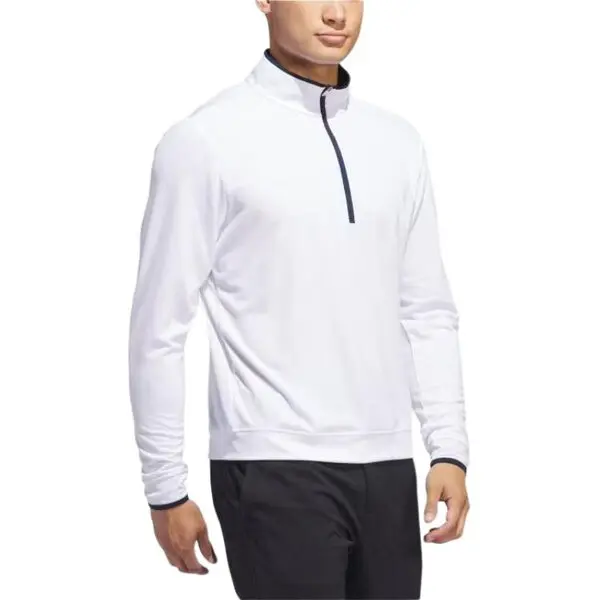 Adidas Lightweight Half-zip Top - White