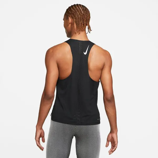 Nike Dri-fit Adv Aeroswift Racing Running Singlet - Black