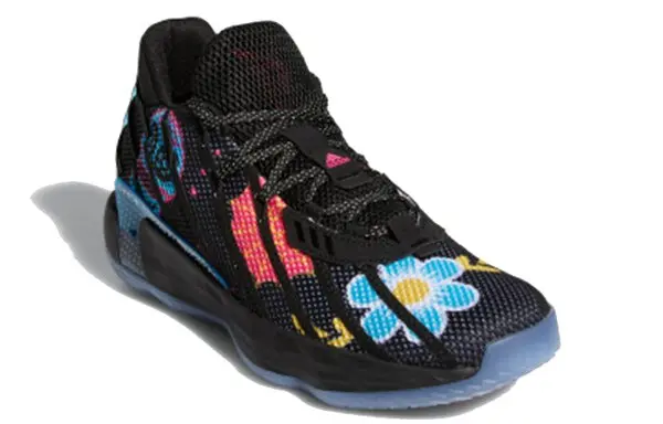 Adidas Dame "day Of The Dead" Sneakers - Black/blue/pink