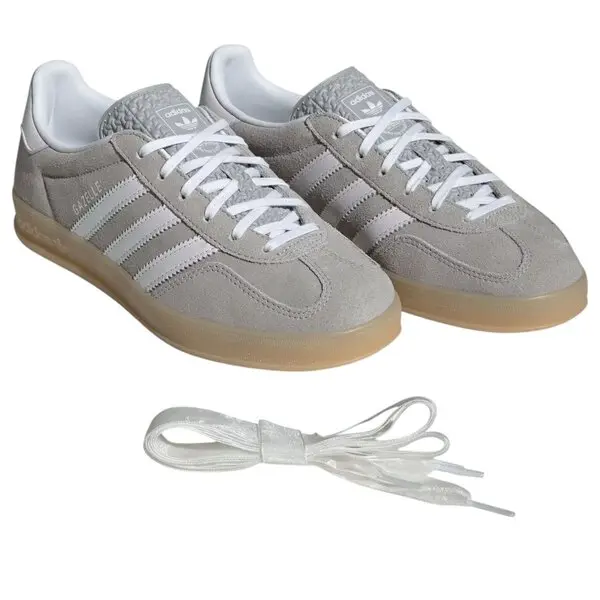 Adidas Gazelle Indoor Sneakers - Grey/white/gum