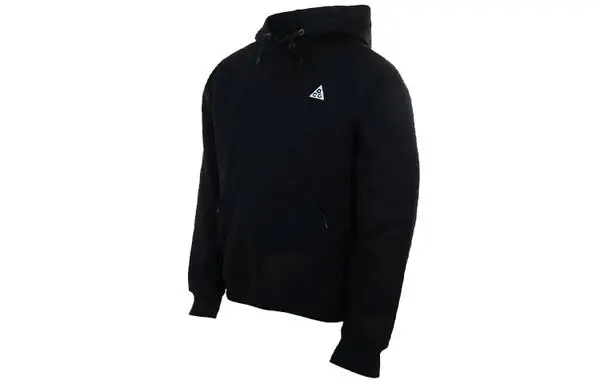 Nike Embroidered Logo Hooded Pullover - Black