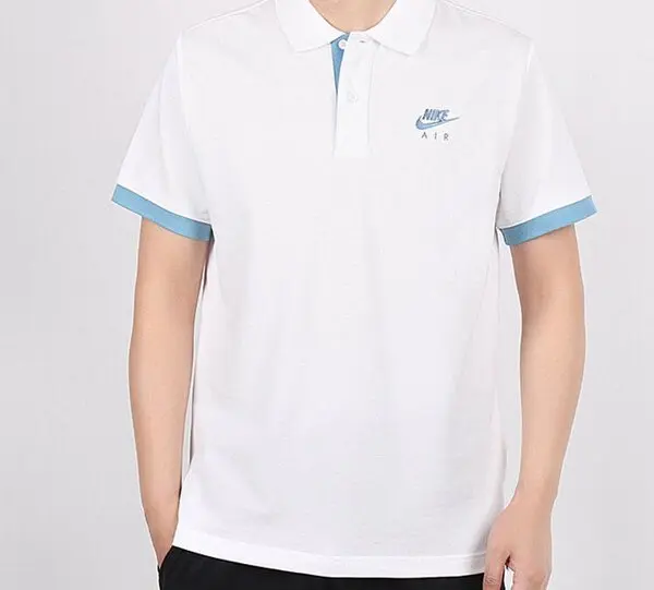 Nike Colorblock Lapel Short Sleeve Polo Shirt
